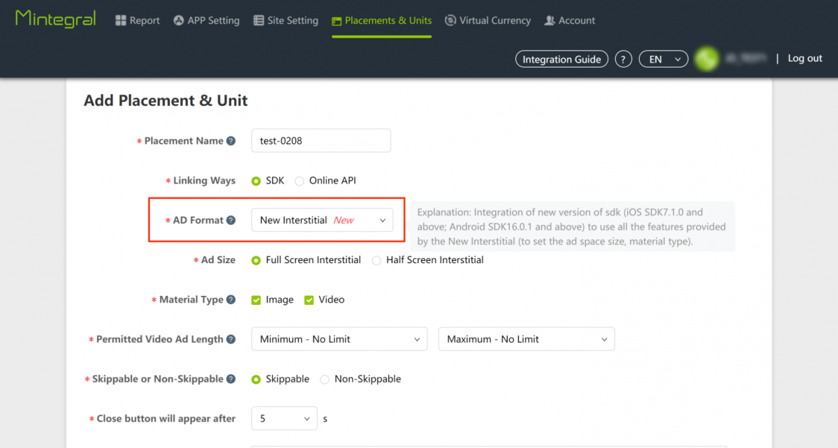 Mintegral SDK Introduces New Interstitial Ad Format - Mintegral